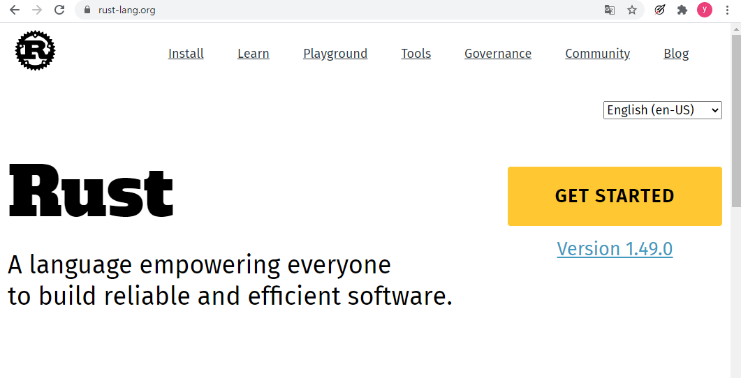 rust 설치 와 hello, world! (windows) - #include